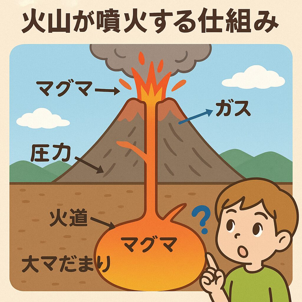 火山はなぜ噴火するの？子ども向けにやさしく解説！ | hatch way｜親子でひらく雑学の扉