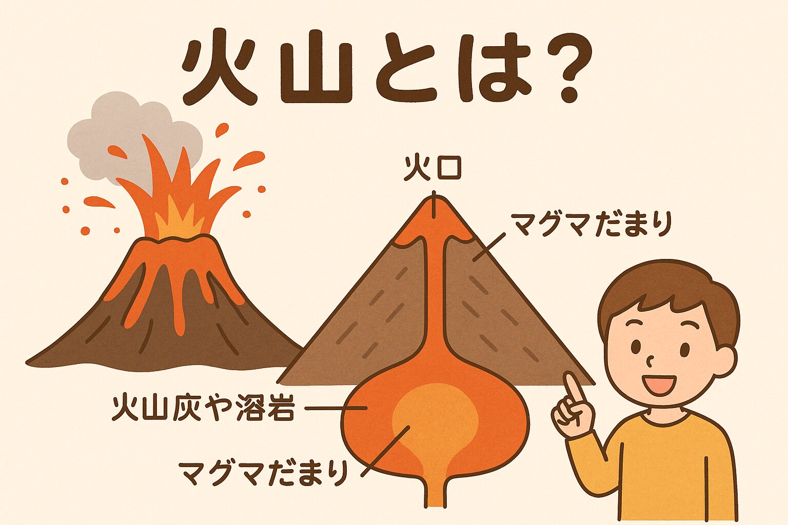 火山はなぜ噴火するの？子ども向けにやさしく解説！ | hatch way｜親子でひらく雑学の扉